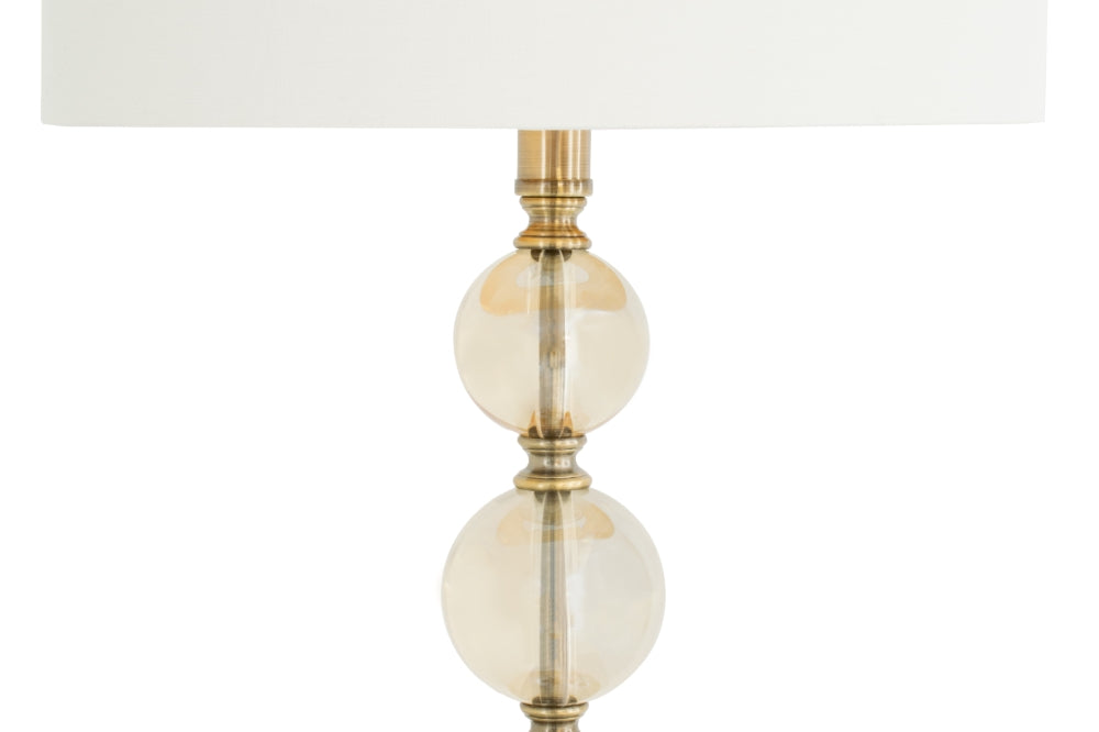 Antique Brass Finish Table Lamp (Base Only) – Feat Blueprint