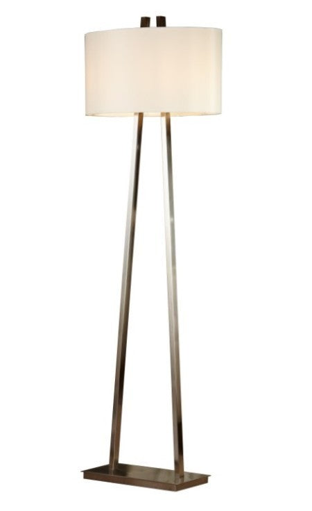 Brushed Nickel Finish Floor Lamp – Feat Blueprint
